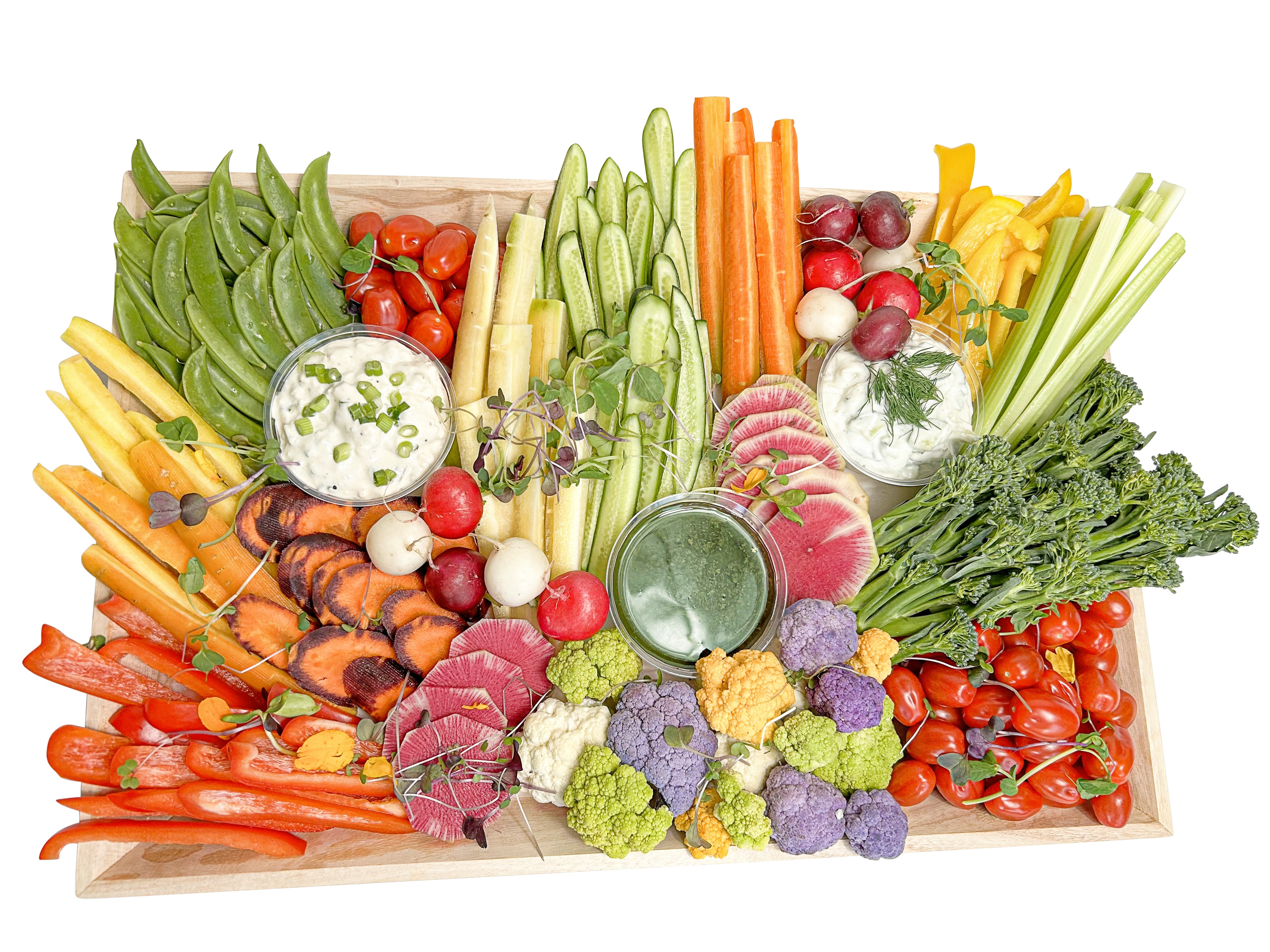 Medium Fresh Seasonal Vegetable Platter ( Serves 10-15) – The Corktown Cook